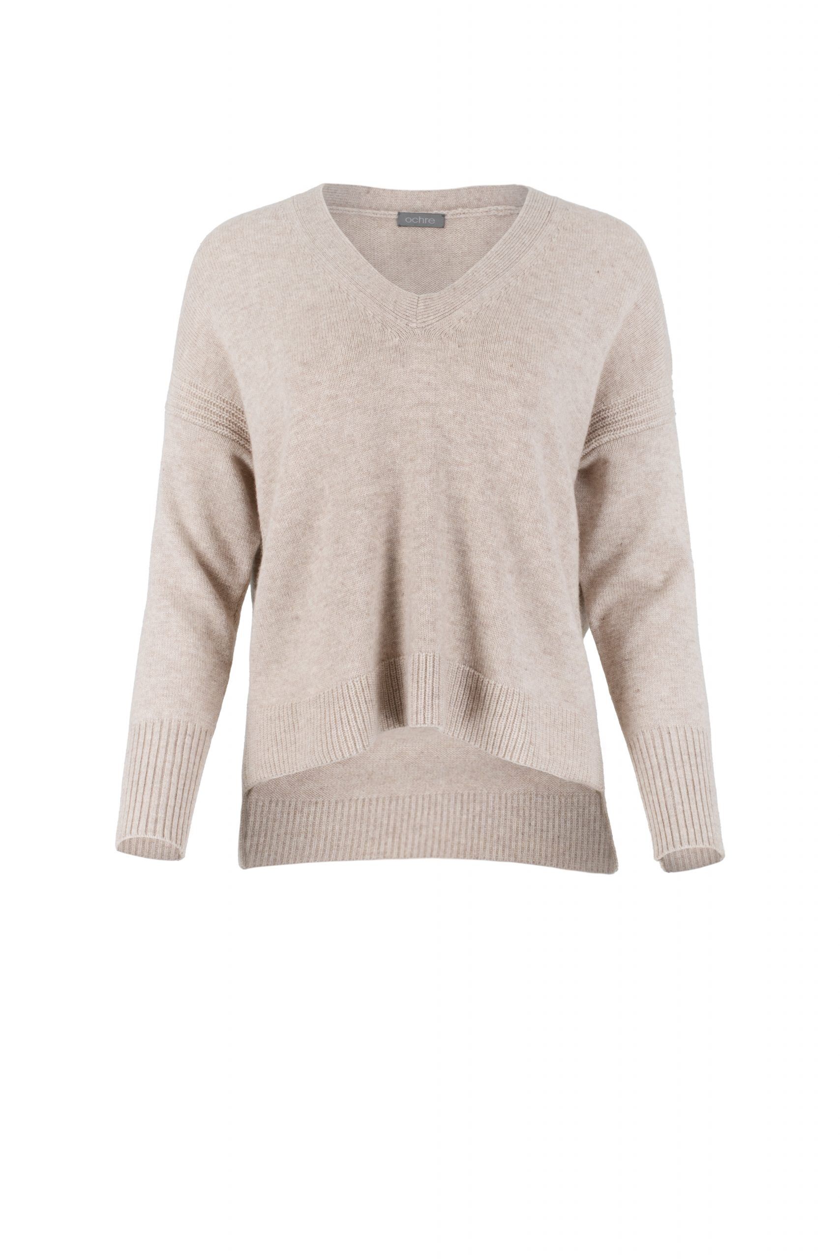 Millet Square Bodice Jumper - Ochre Knitwear - cashmere